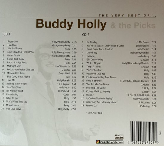 Very Best of Buddy Holly & the Picks, Buddy Holly & The Picks | Muziek | bol
