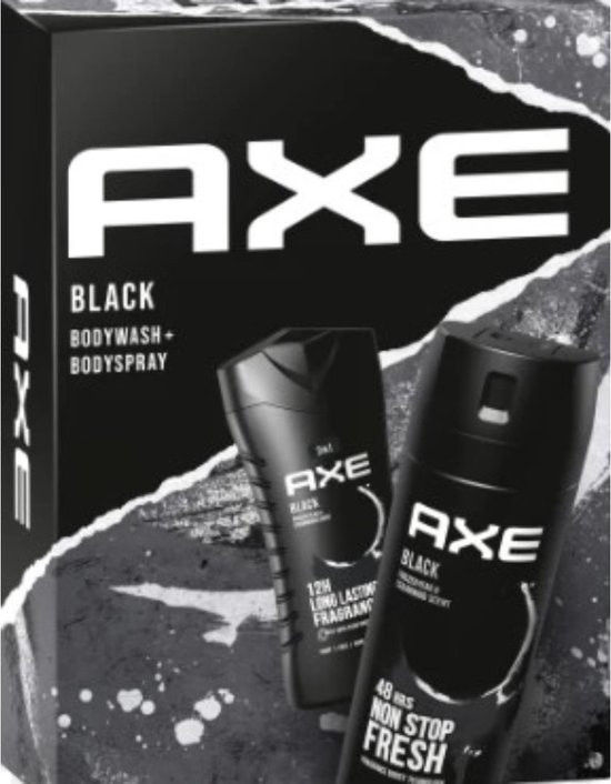 Axe Black Geschenkset – Douchegel 250 ml & Deospray 150 ml | bol
