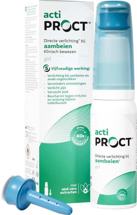 Actiproct Gel Can 45 ml - Aambeienzalf met direct verkoelend effect ...