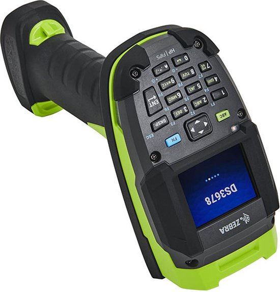 Zebra DS3678-KD, BT, 2D, HP, disp., FIPS, zwart, groen | bol