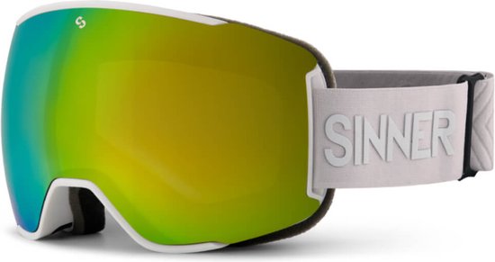 Sinner SNOWFLAKE skibril - Wit - incl 2 lenzen | bol