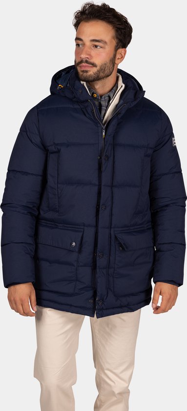 NZA - Donkerblauwe gewatteerde jas - Winter Navy | bol