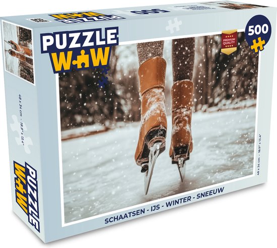 Puzzel Schaatsen - IJs - Winter - Sneeuw - Legpuzzel - Puzzel 500 ...
