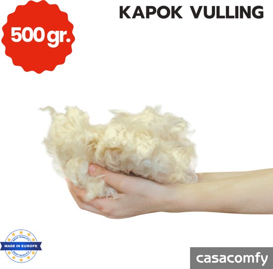 Kussen vulling, Bijvulzakje kapok, 500 gr, Navulling kussen , 100% ...