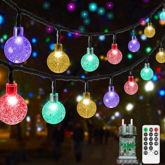 BOTC Lichtsnoer - 15 Meter - 50 LED - Lichtslinger - Afstandbediening ...