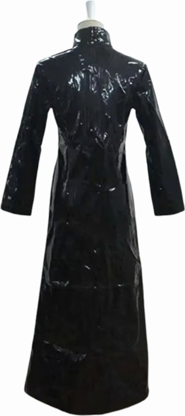 Latex wetlook lange jas - BDSM - Rollenspel - Unisex - SM Meester(es) - Goede kwaliteit | bol