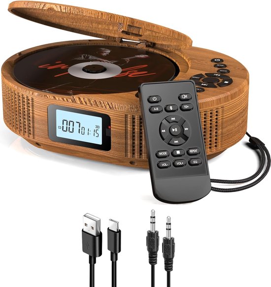 Draagbare CD-speler voor Kinderen - Compact Discman met Bluetooth ...