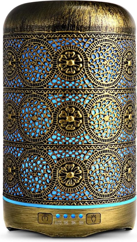 Aroma Diffuser (260 ml) van Metaal - Elektrische Aromatherapie Diffuser ...