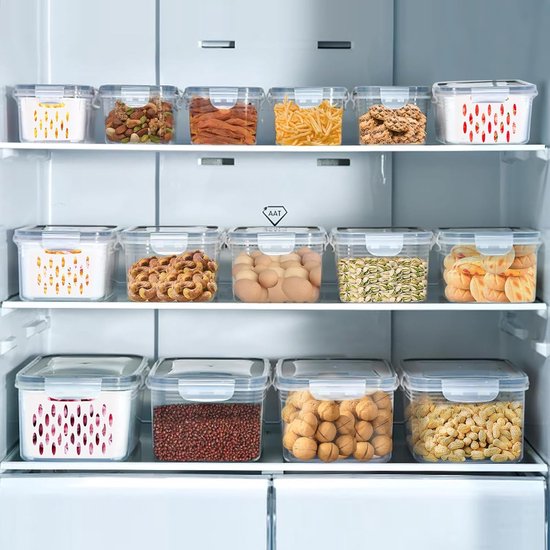 Goodivery ® Set van 3 Handige Voedselbewaarcontainers met Deksels voor ...