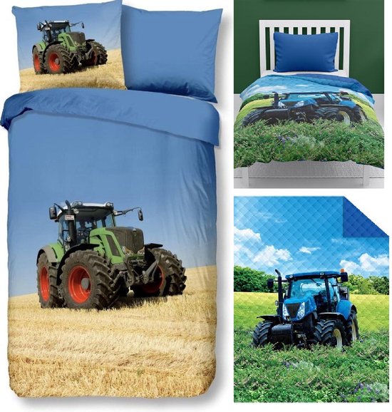 Good Morning Tractor kinder dekbedovertrek - eenpersoons -140x200/220 ...