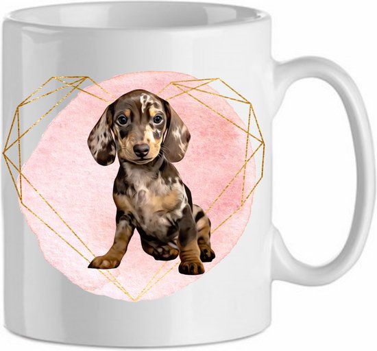 Mok Dachshund 2-2 |Hond| Hondenliefhebber||Dog| Cadeau voor hem| Cadeau ...