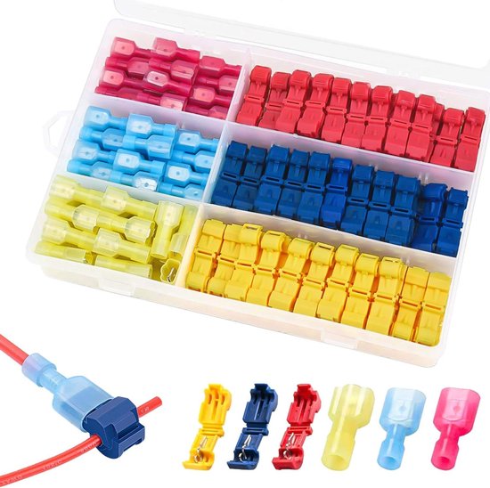 Pack of 120 Quick Electrical Cable Connectors - Fast Connection Clamps ...