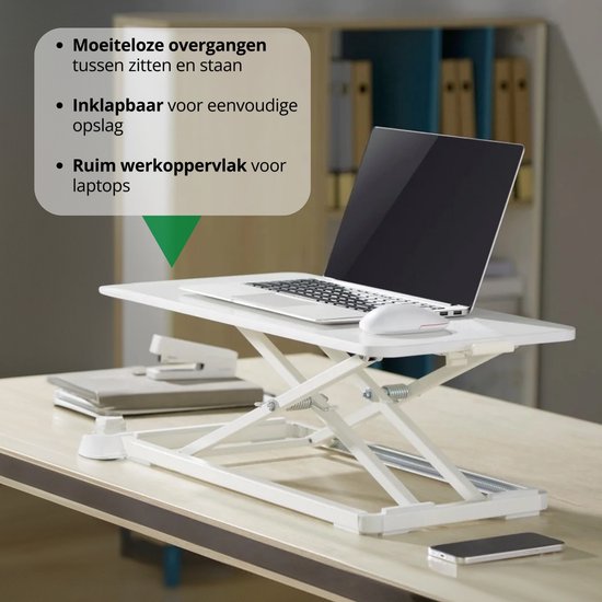 IVONO Compacte Zit-Sta bureau verhoger - Ergonomische desk converter ...