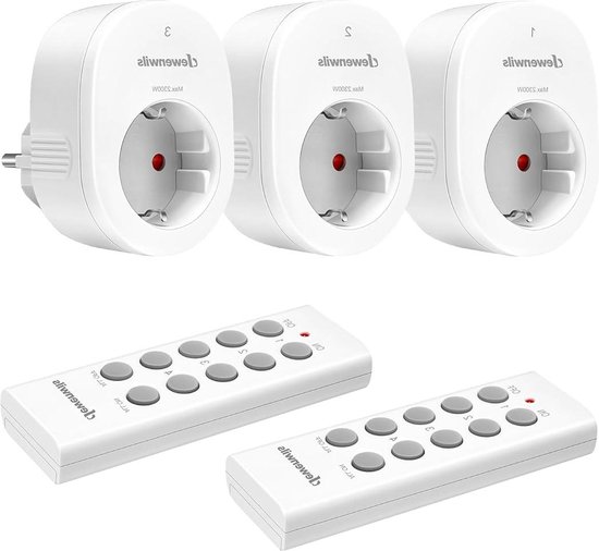 Draadloze stopcontacten met afstandsbediening - 30 meter bereik ...