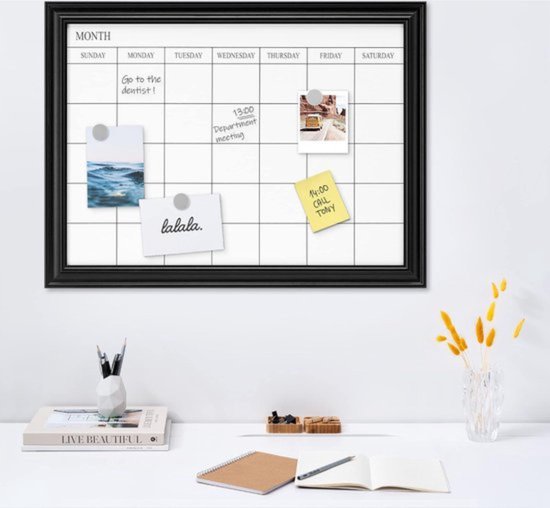 Whiteboard Weekly Planner Magnetisch Bord met Magneten 60 x 45 cm voor ...