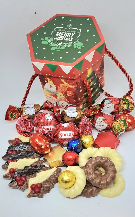kerstchocolade - in - 6 kantig - doosje - 250-gram - kerst-snoep ...