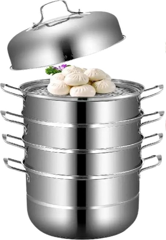 Stoompan - Stoomkoker - Gestoomde Gerechten - 5 Lagen - 30 cm | bol