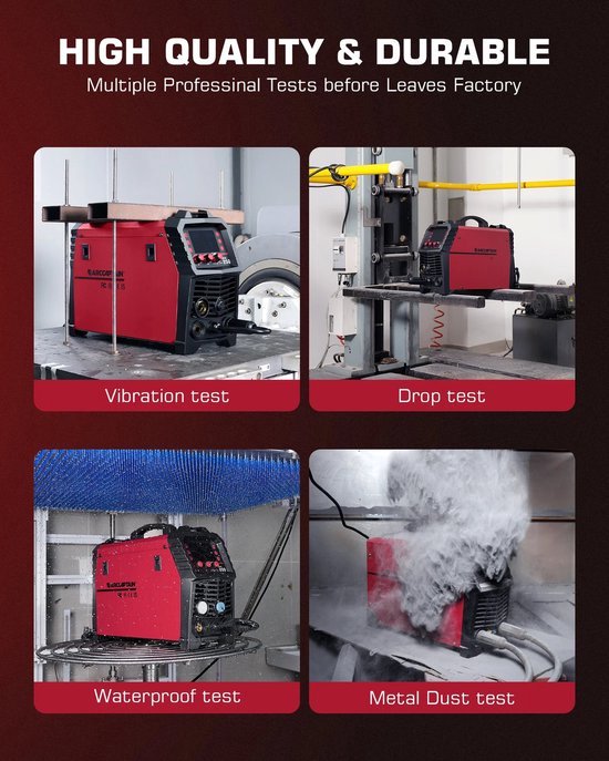 Arccaptain - Lasmachine - Elektrische Lasser - MIG Lasmachine - 6 in 1 ...