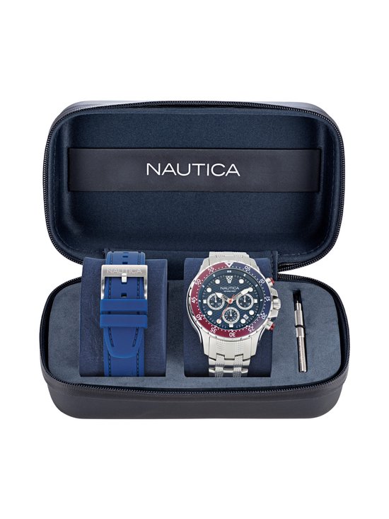 Nautica Nst Analog Watch - Box Set Case: 100% Stainless Steel | Armband ...