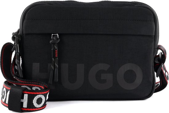 HUGO Schoudertas Quentyn Crossbody Black Zwart | bol