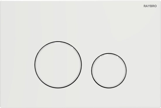 RAYBRO Cortado 15 - Wit - bedieningsplaat - druktoets wc ...