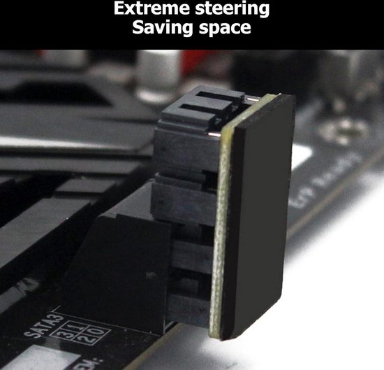 SATA 7Pin U Turn 90 Graden 180 Graden Hoek Connector Power Adapter ...