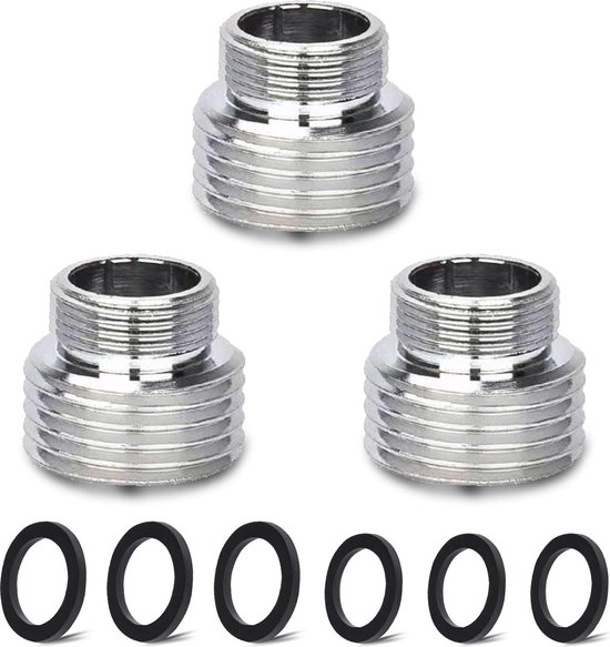 Sink Faucet Converter 3-Piece Faucet Adapter Kit - M22mm To M16mm Fine ...