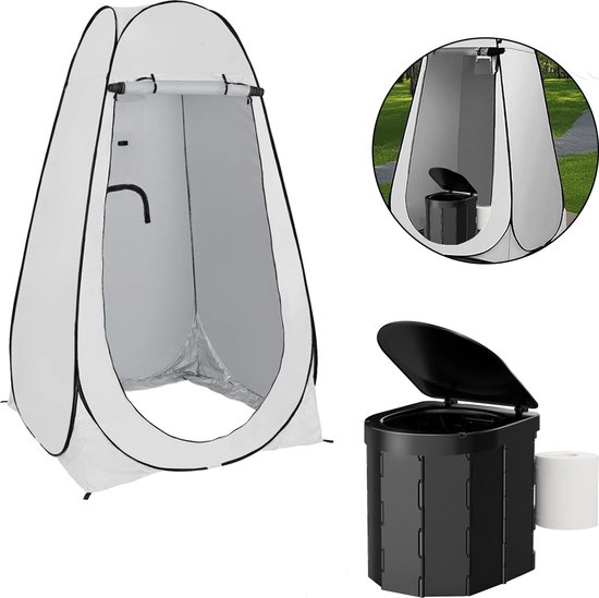 Draagbaar Toilet en Douchetent - bundel - Omkleed tent - wc Tent ...