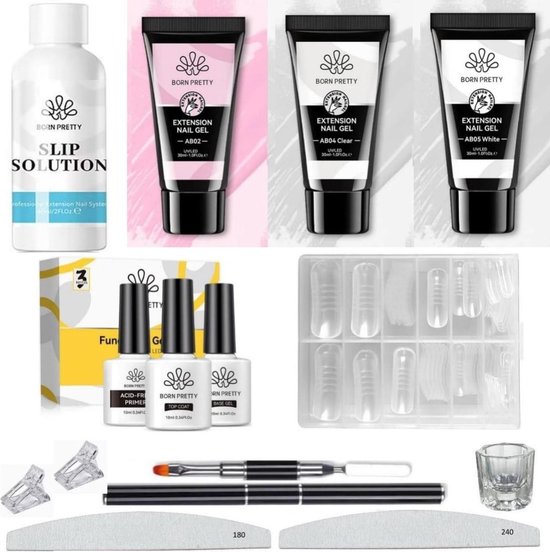 Born Pretty - Polygel - Polygel nagels - Polygel Nagels Starterpakket ...