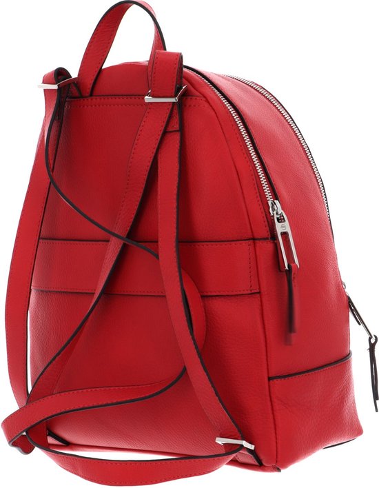 PIQUADRO Leren Rugzak Muse Ladie's Backpack Rosso Rood | bol