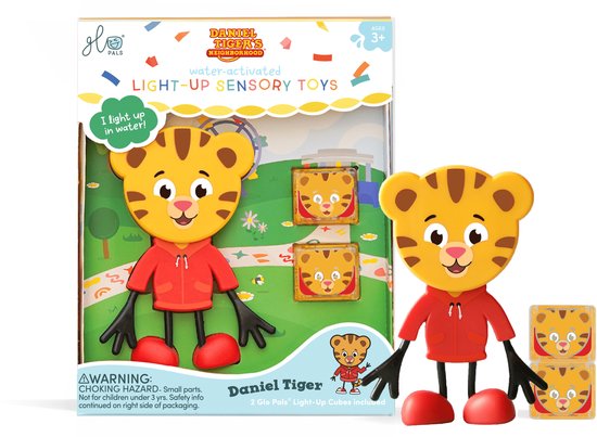 Glo Pals Character Daniel Tiger - Light-up cubes - Geel/oranje | bol