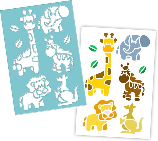 Tekensjabloon Kinderen - Sjabloon Dieren - Sjablonen voor Kinderen ...