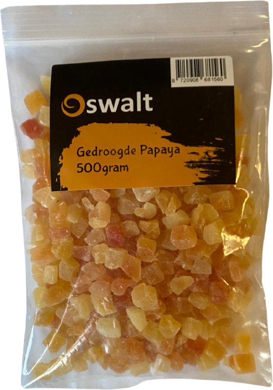 Oswalt gedroogde papaya - 500 gram - knaagdiersnack | bol