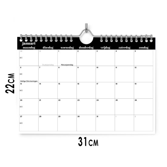 Huurdies - Kalender 2025 - a4+ - Inclusief stickervel | bol