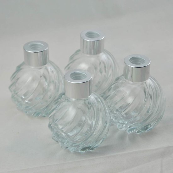 Set van 4 glazen diffuser flessen - etherische olie container - 120 ml ...