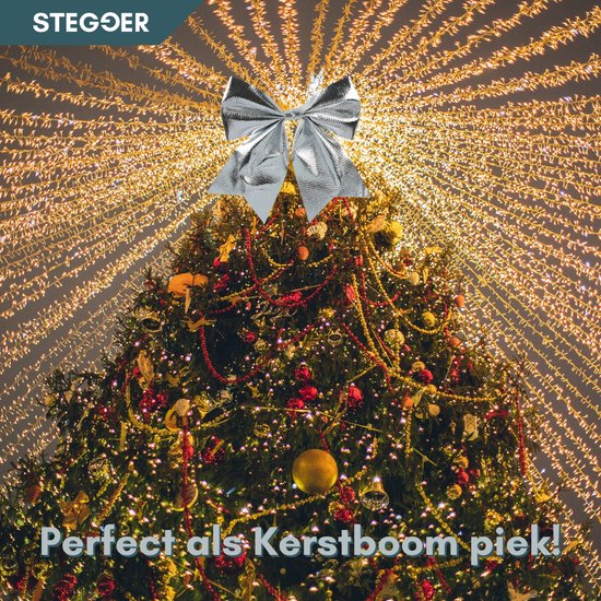 STEGGER - Kerststrik - Kerst Ornamenten - Kerstboom Piek - Grote Strik ...