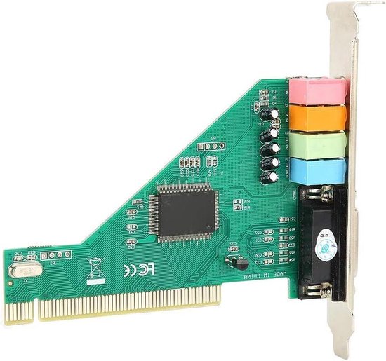 4.1 interne geluidskaart - PCI kanaal met optische schijf - 24-bit ...