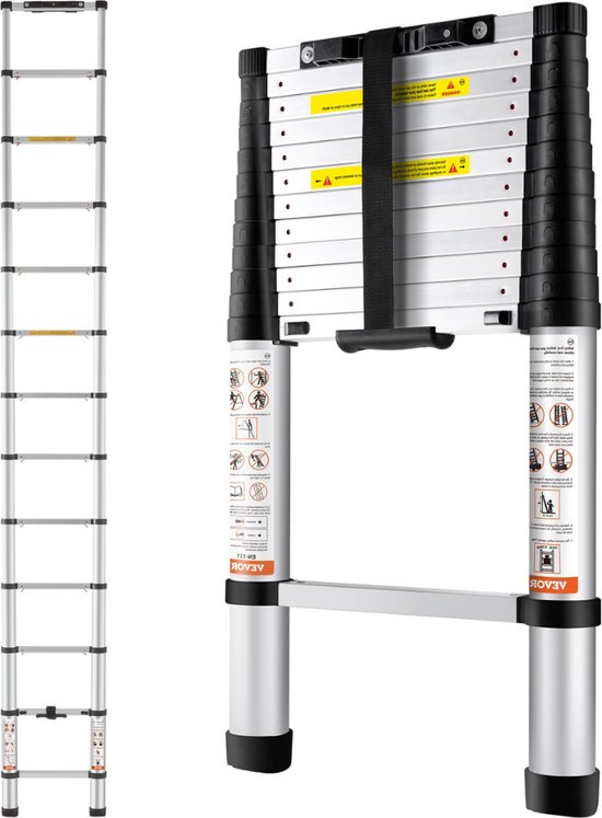 Telescopische ladder - Telescoopladder - Inklapbaar - Mee neembaar ...