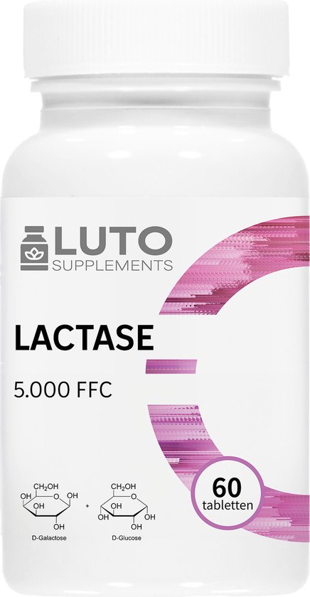 Lactase 5.000 - 60 tabletten - Hoog gedoseerd met 5.000 FCC-eenheden ...