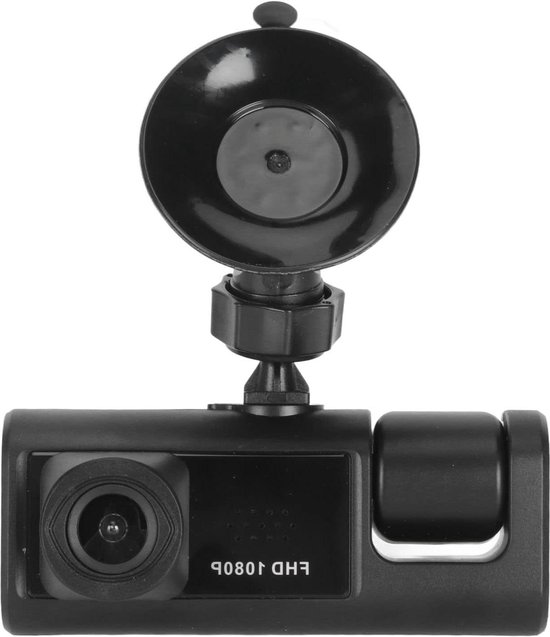 3-kanaals Dash Cam HD IR Nachtzicht Loop Recording Bewegingsdetectie G ...