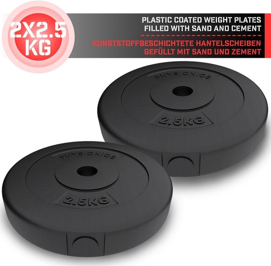 Physionics Complete Home gym - Fitnessbank met Halterset - 70 kg | bol