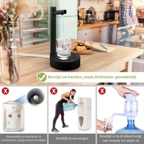 Waterdispenser - USB Water Dispenser Met 6 Niveaus - Watertap Voor ...