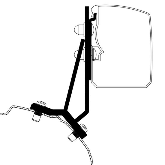 Thule Ford Transit/Tourneo Custom Minivan Fixed Adapter 3200 | bol
