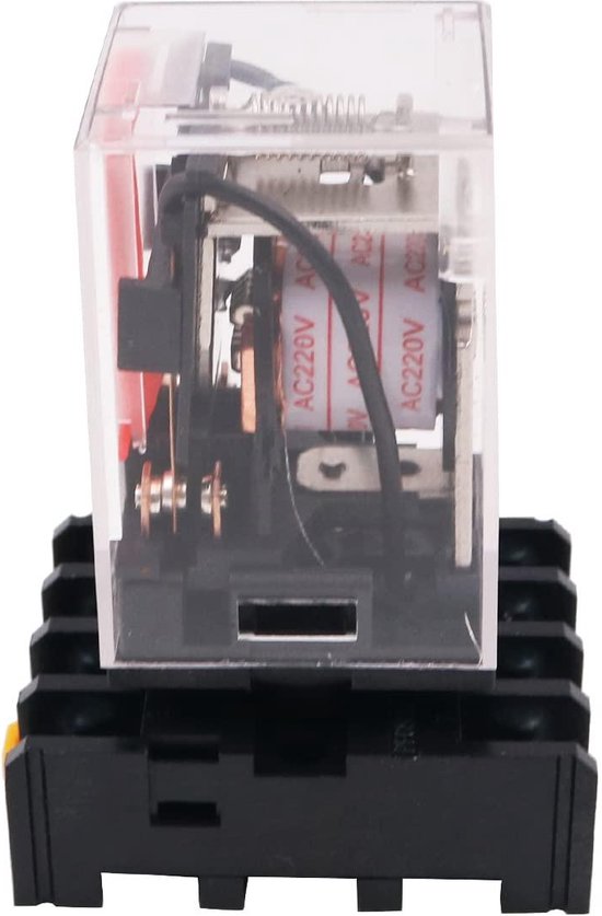 2PC AC 220V Relay General Purpose Relay DPDT Relay 2NO - 2NC 8Pin with ...