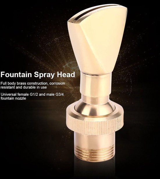 Verstelbare Waaiervormige Messing Fontein Mondstuk Sproeier Sproeikop ...