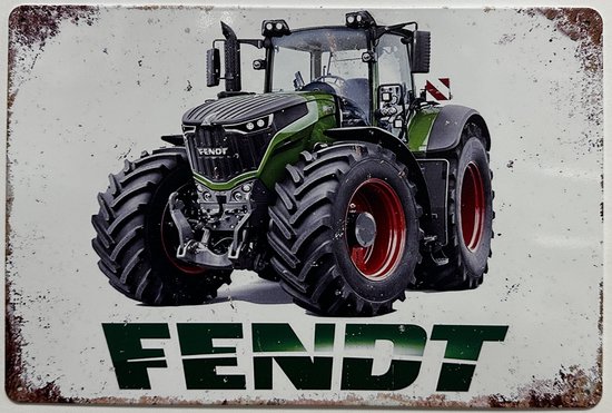 Fendt tractor nieuw model Reclamebord van metaal METALEN-WANDBORD ...