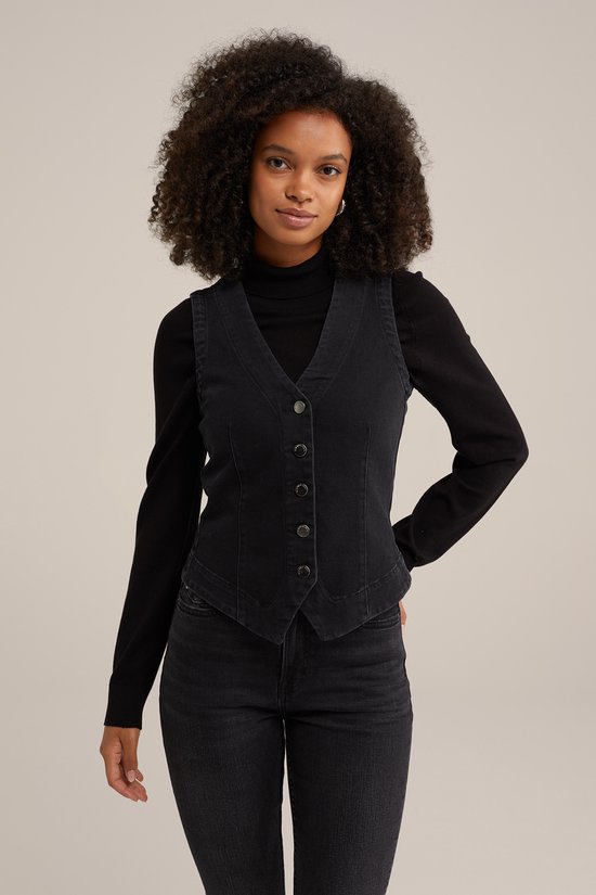 WE Fashion Dames denim gilet | bol