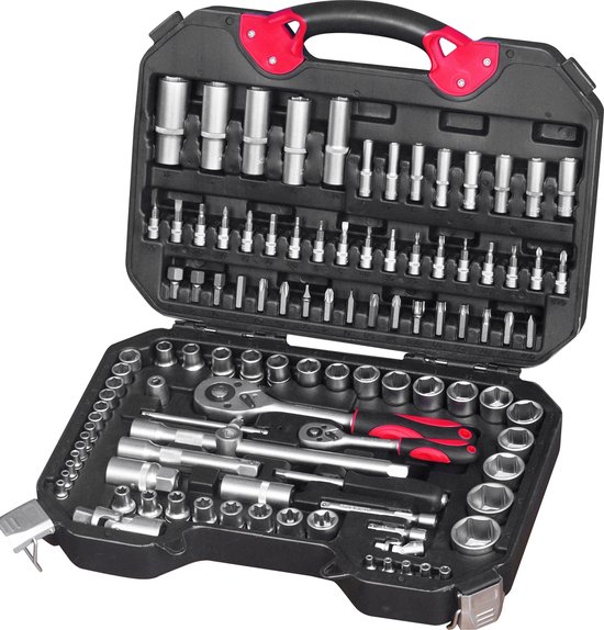 Dopsleutelset 1/4'' en 1/2'' - 108-delig(!) | bol