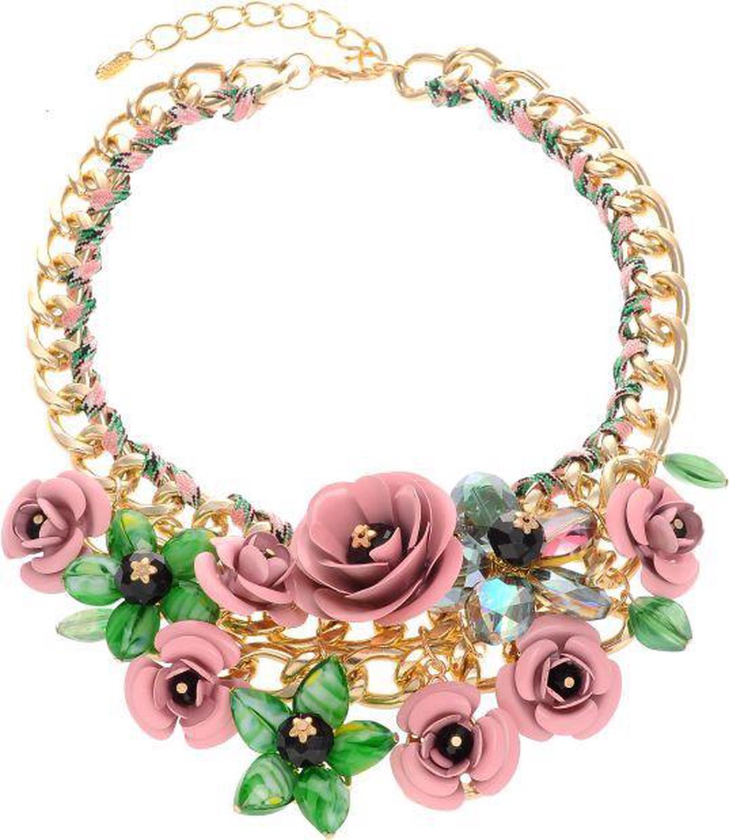 Statement ketting met diverse bloemen | bol.com