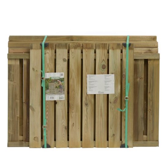 Compostsilo 650 l hout met deksel FSC H120x80x80cm | bol